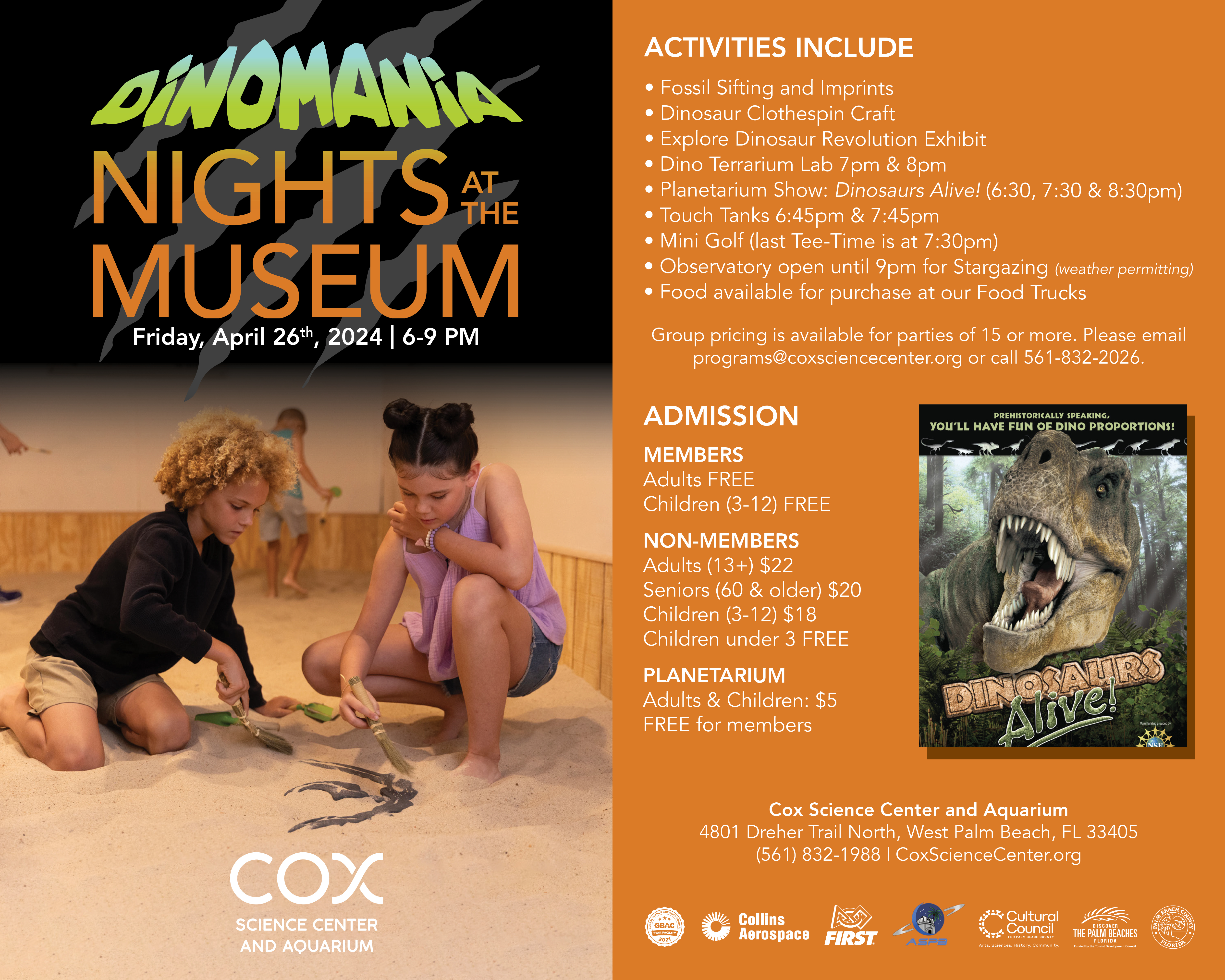 Dinomania | Cox Science Center and Aquarium
